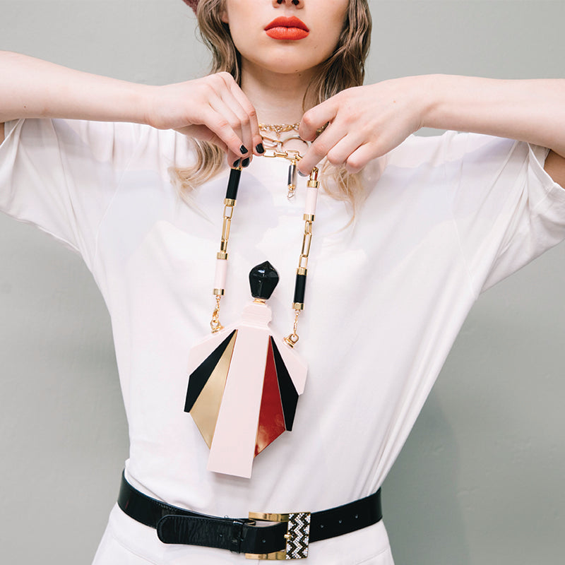 PERFUME HANDBAG - PINK and GOLD – SIF BENEDICTA